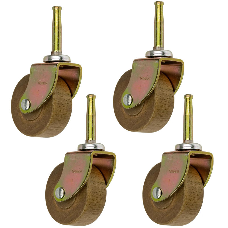 UNIQANTIQ HARDWARE SUPPLY Wood Furniture Caster Wheel ( Diameter: 2" ) & Reviews | Wayfair